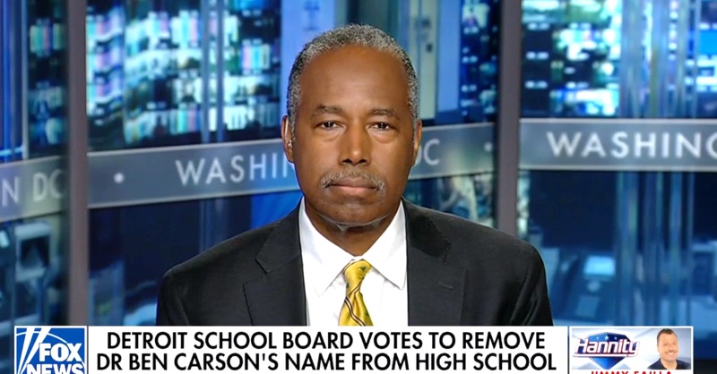 Cancel Culture Run Amok: Detroit to Remove Dr. Ben Carson's Name from ...