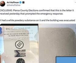 Election Offices across US Receive 'White Powder' in Voter Envelopes ...