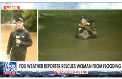 [Watch]: FOX Weather Meteorologist Rescues Woman from Car During Live Shot as Hurricane Helene ...