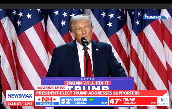 President-Elect Trump Heralds 'Unprecedented and Powerful Mandate' in Victory Speech