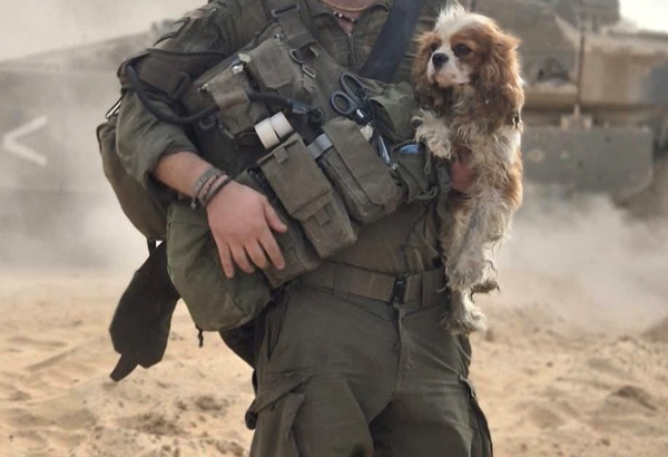 Israeli Soldiers Rescue Dog Kidnapped by Hamas on Oct. 7