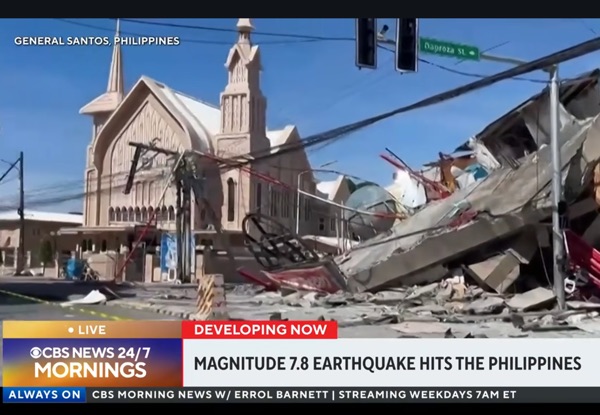Massive 7.8 Magnitude Earthquake Rocks Southern Philippines, Triggers ...