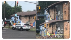 George Floyd Mural Destroyed by Lightning Strike, Witnesses Say; Cause ...
